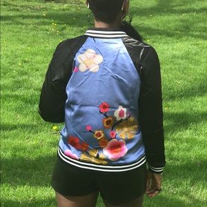 Alice Blue | Jackets & Coats | Arrived Alice Blue Bailey Bomber Jacket ...